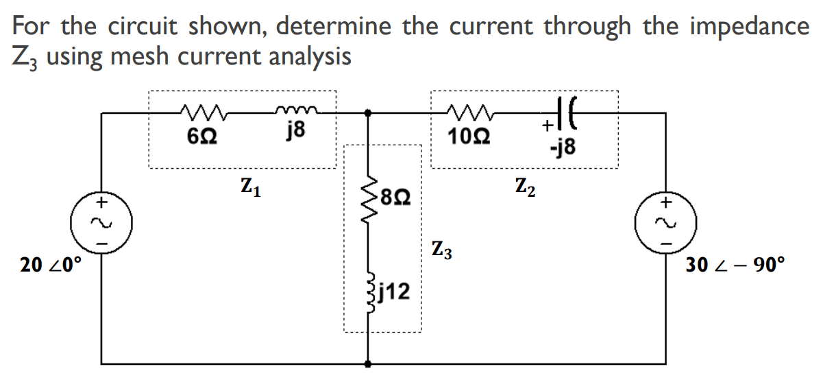 Solved For the circuit shown, determine the current through | Chegg.com