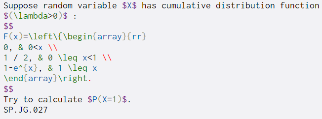 Solved Suppose random variable $X$ has cumulative | Chegg.com