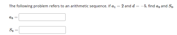 Solved The following problem refers to an arithmetic | Chegg.com