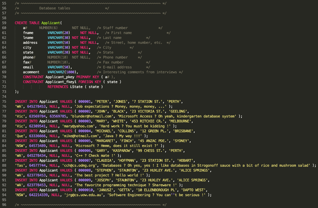 Notices: Please do the solution1.sql by following | Chegg.com