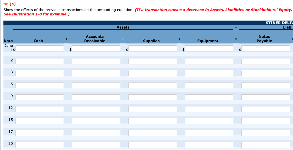 Solved Problem 1-4A (Part Level Submission) Matt Stiner | Chegg.com