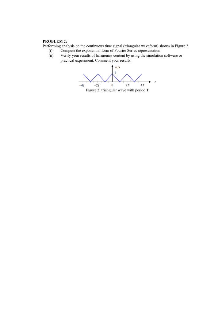 [Solved]: PROBLEM 2: Performing analysis on the continuous