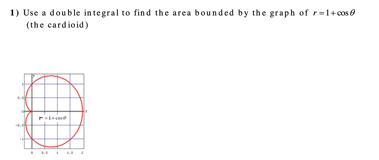 Solved 1) Use a double integral to find the area bounded by | Chegg.com
