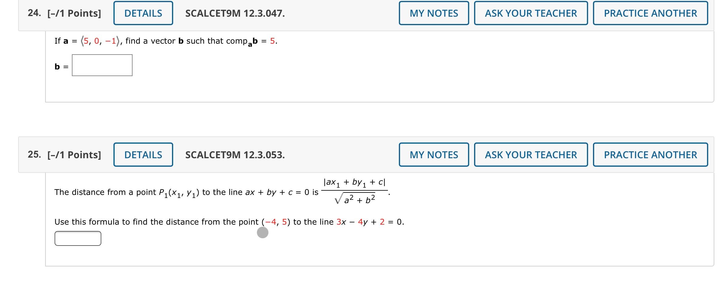 Solved If a= 5,0,−1 , find a vector b such that compab=5 b= | Chegg.com