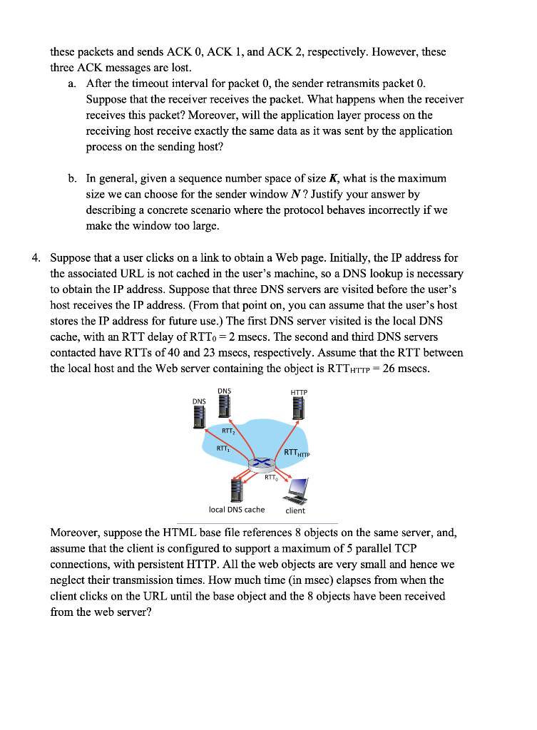 Solved CS3201 Computer Networks Homework 1 Due on October 9 | Chegg.com