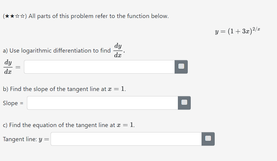 Solved All parts of this problem refer to the function | Chegg.com