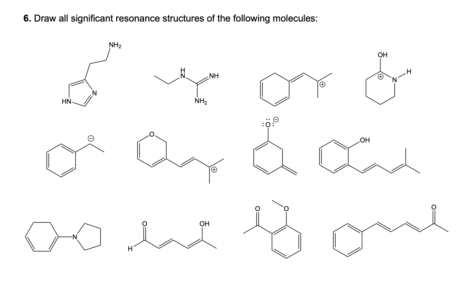 Solved Draw all significant resonance structures of the | Chegg.com