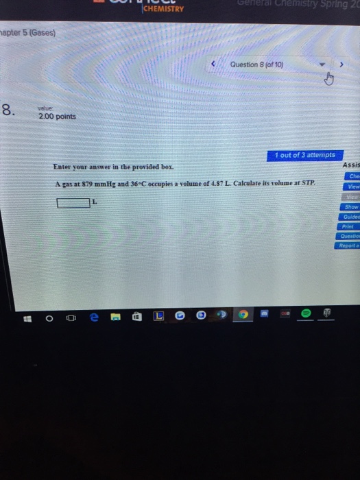 Solved Connect General Chemistry sp CHEMISTRY apter 5 | Chegg.com