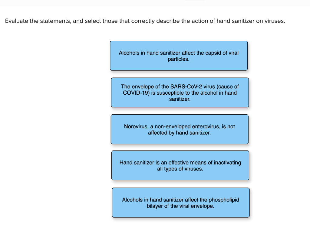 Solved Evaluate the statements, and select those that | Chegg.com