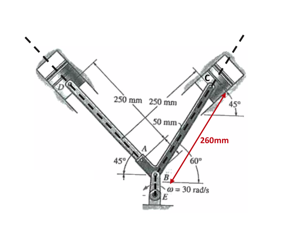 Solved Q3) The two-cylinder engine is designed so that the | Chegg.com