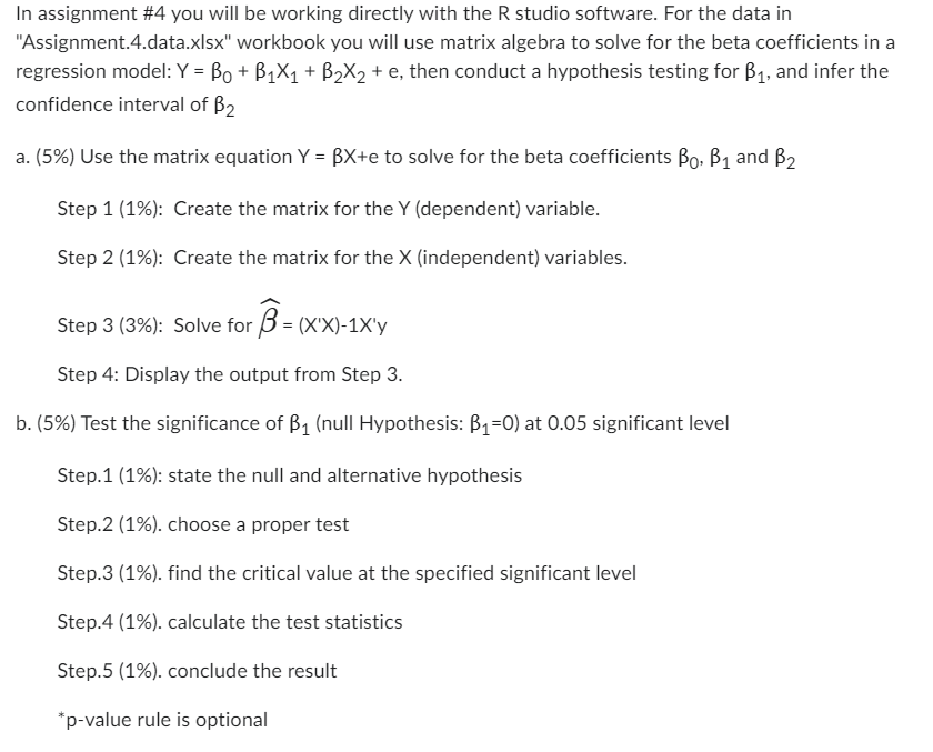 Solved In assignment \#4 you will be working directly with | Chegg.com