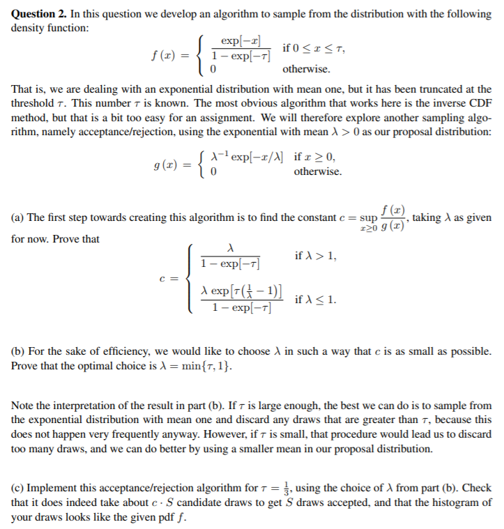 Solved Question 2. In this question we develop an algorithm | Chegg.com