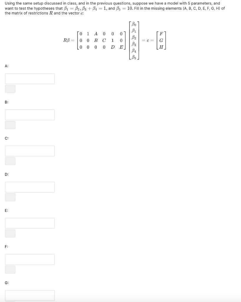 Solved Using the same setup discussed in class, and in the | Chegg.com