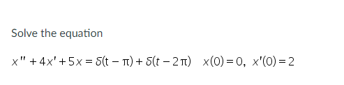 Solved Solve the equation | Chegg.com