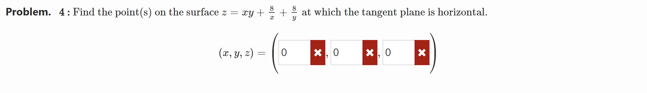 Solved Problem. 4: Find the point(s) ﻿on the surface | Chegg.com