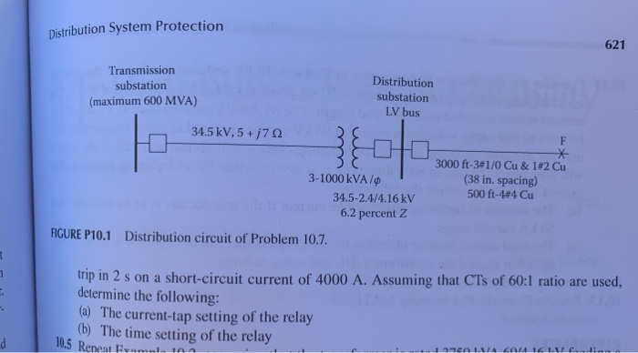 Solved 10.4 Assume that an inverse-time-overcurrent relay | Chegg.com