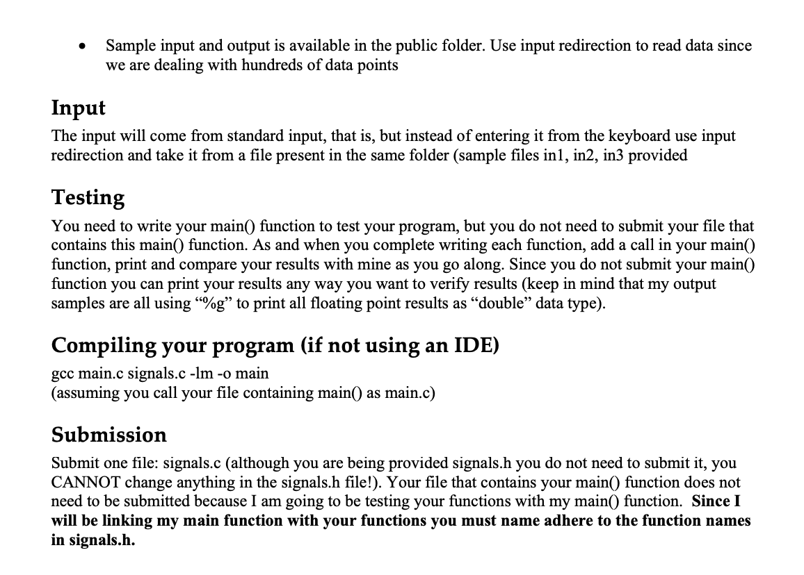 Solved Purpose The purpose of this assignment is to give you | Chegg.com