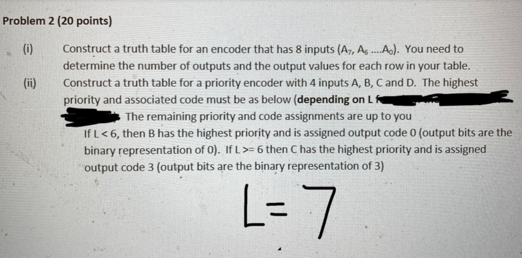 Solved Problem 2 (20 points) (i) (ii) Construct a truth | Chegg.com