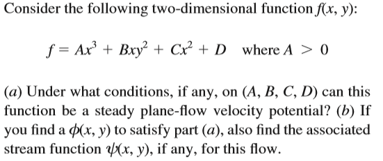 Solved Consider the following two-dimensional function f(x, | Chegg.com