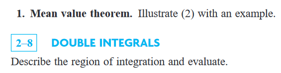 Solved 1. Mean value theorem. Illustrate (2) with an | Chegg.com