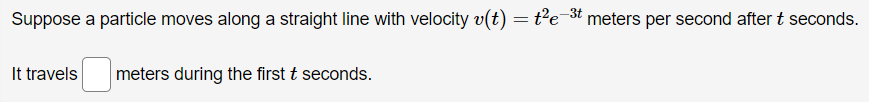 Solved Suppose a particle moves along a straight line with | Chegg.com