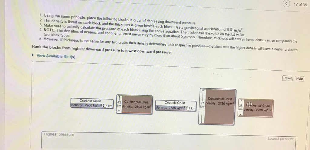 1. Using the same principle, place the following | Chegg.com