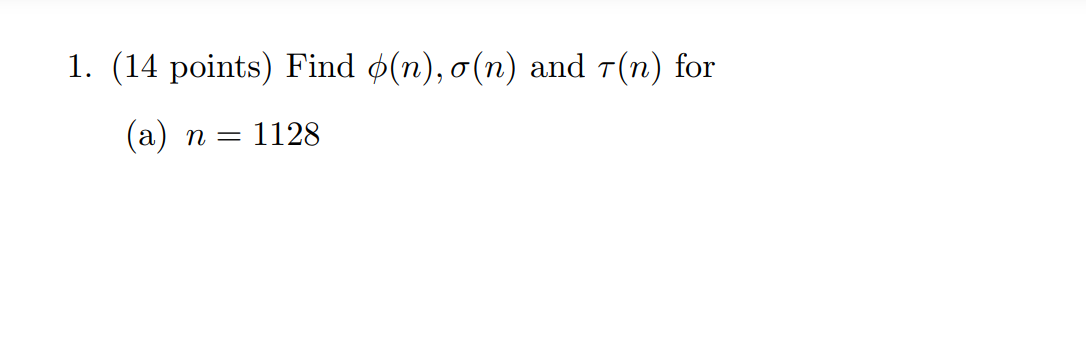 Solved 1. (14 points) Find °(n), o(n) and T(n) for (a) n = | Chegg.com