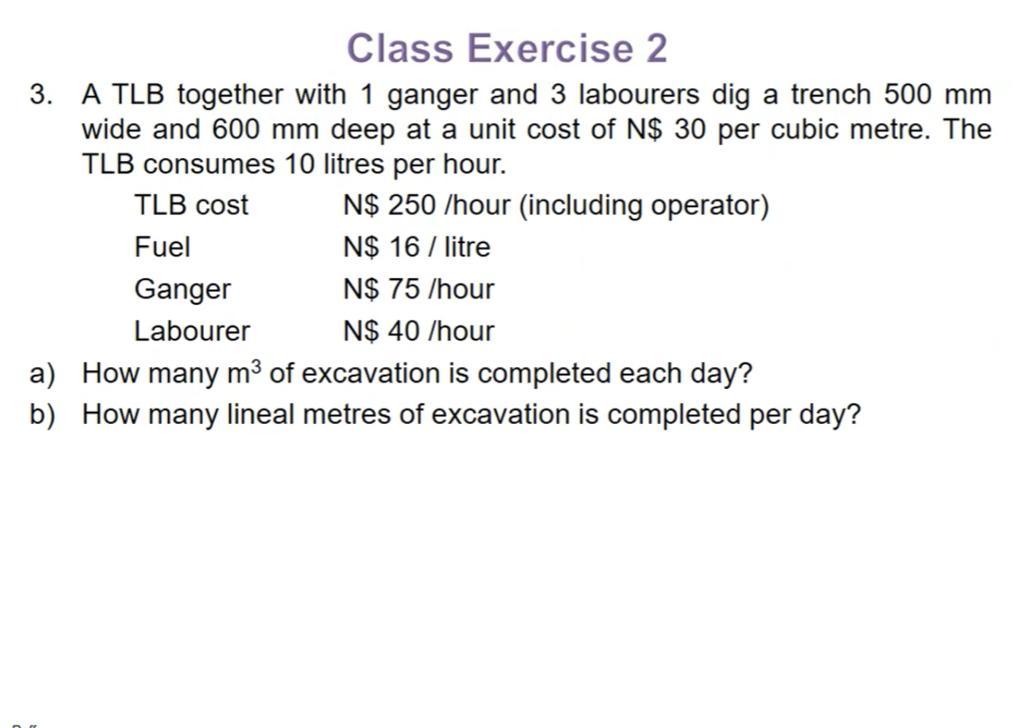 Solved Class Exercise 2 3. A TLB together with 1 ganger and | Chegg.com
