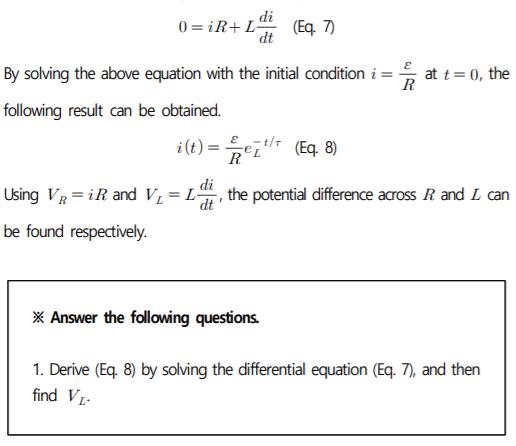 Solved di dt By solving the above equation with the initial | Chegg.com