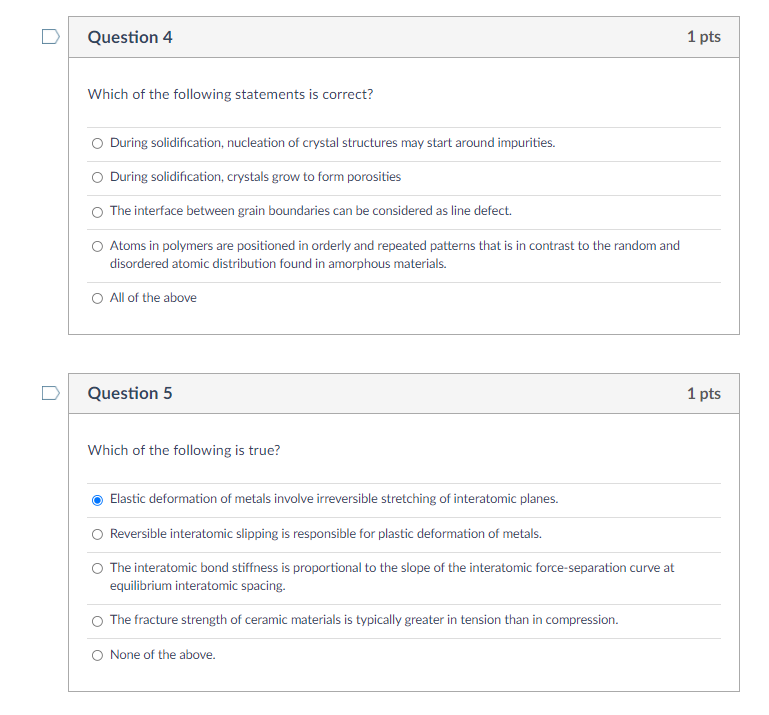 Solved Question 4 1 pts Which of the following statements is | Chegg.com