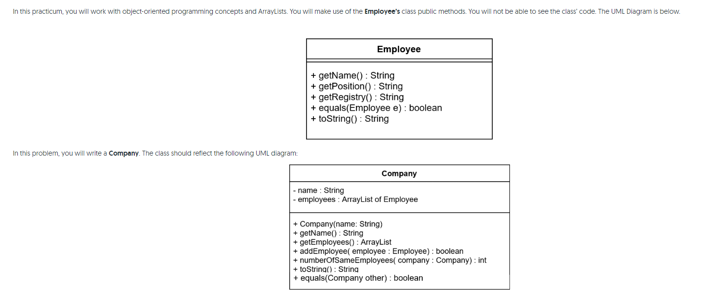 Solved In this practicum, you will work with object-oriented | Chegg.com