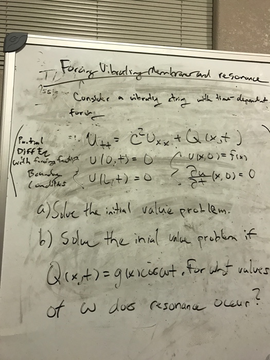 Solved Consider a vibrating string with time-dependent U_tt | Chegg.com