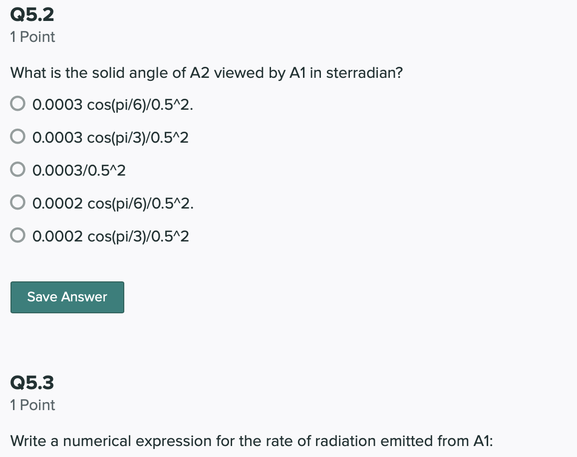 Solved Q5 15 Points Consider a small surface of area | Chegg.com