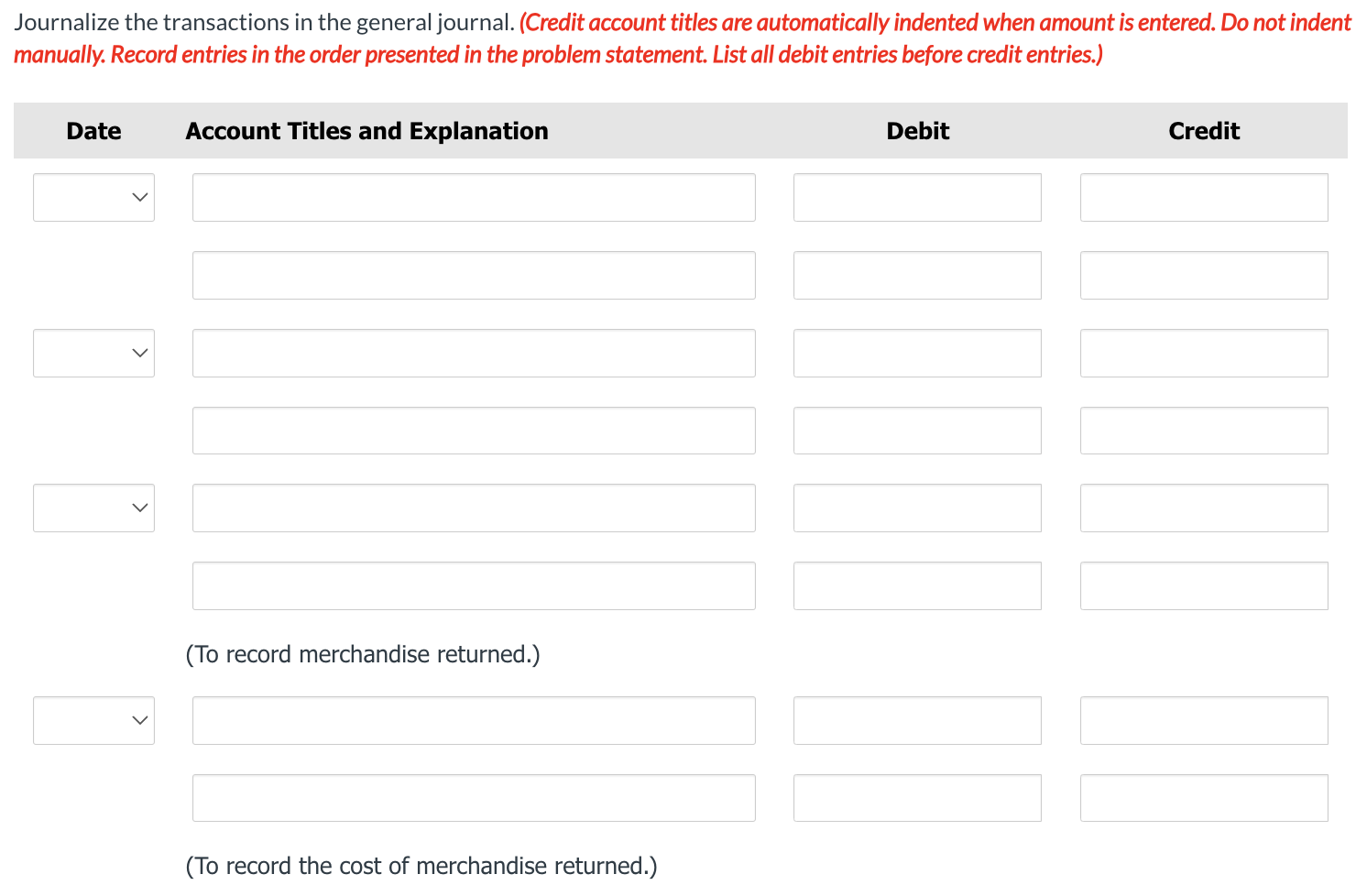 Journalize the transactions in the general journal. | Chegg.com