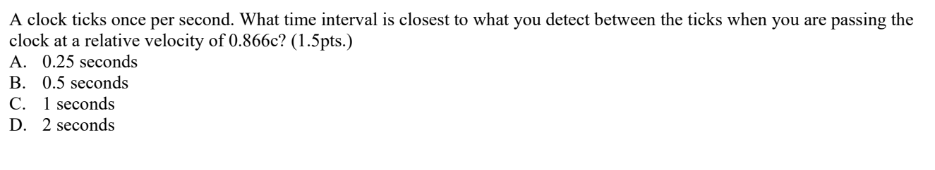 Solved A clock ticks once per second. What time interval is | Chegg.com
