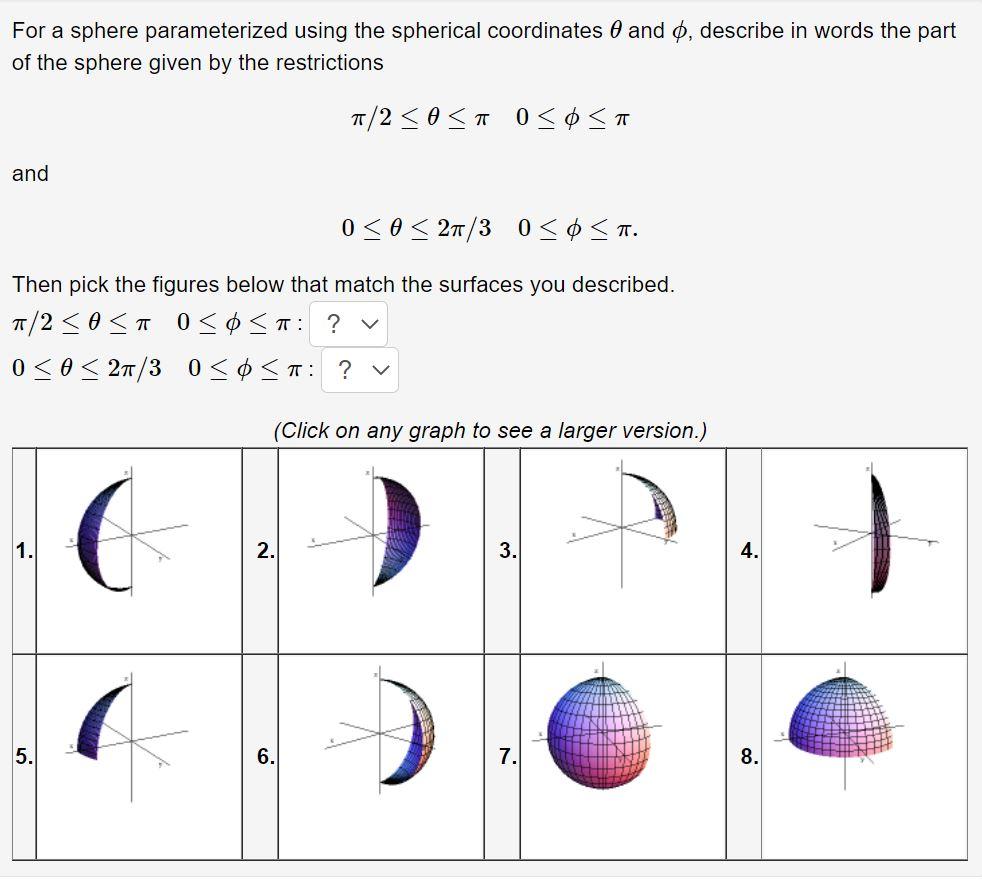 Solved For A Sphere Parameterized Using The Spherical