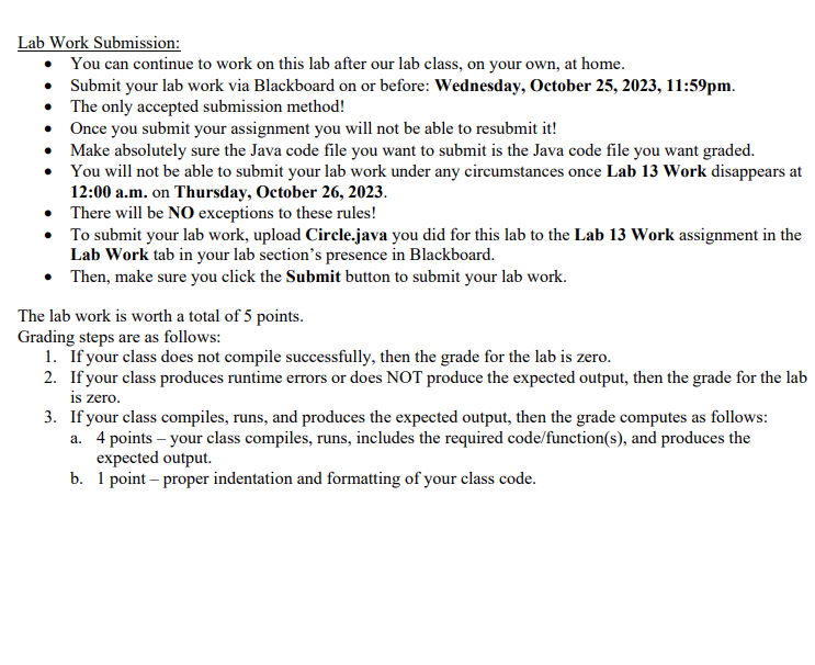 Solved Lab Work Submission: - You can continue to work on | Chegg.com