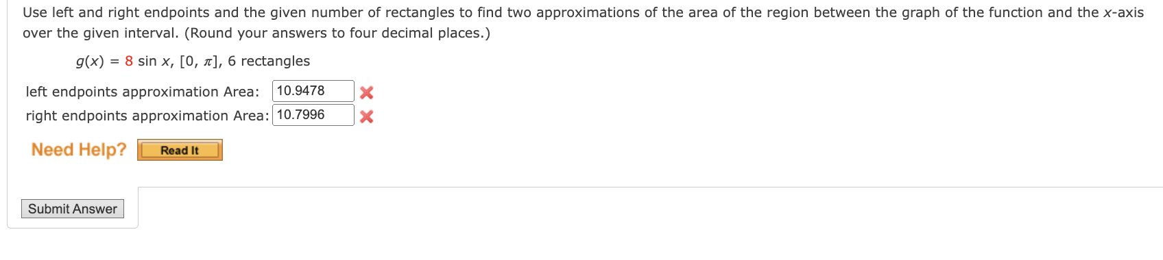 Solved Use left and right endpoints and the given number of | Chegg.com