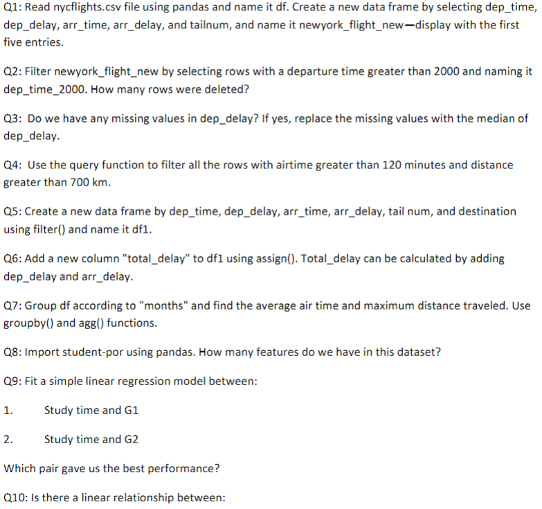 Solved Please assist with the following data science Python | Chegg.com