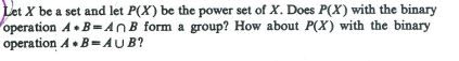 Solved Let X be a set and let P(X) be the power set of X. | Chegg.com