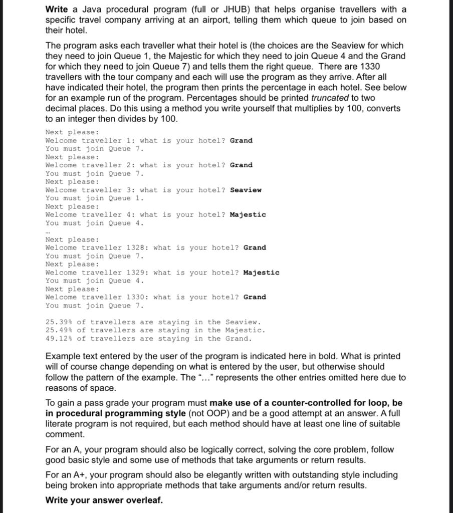 Solved Write A Java Procedural Program Full Or Jhub That 1905