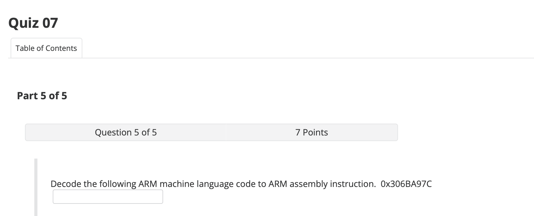 Solved Decode the following ARM machine language code to ARM | Chegg.com