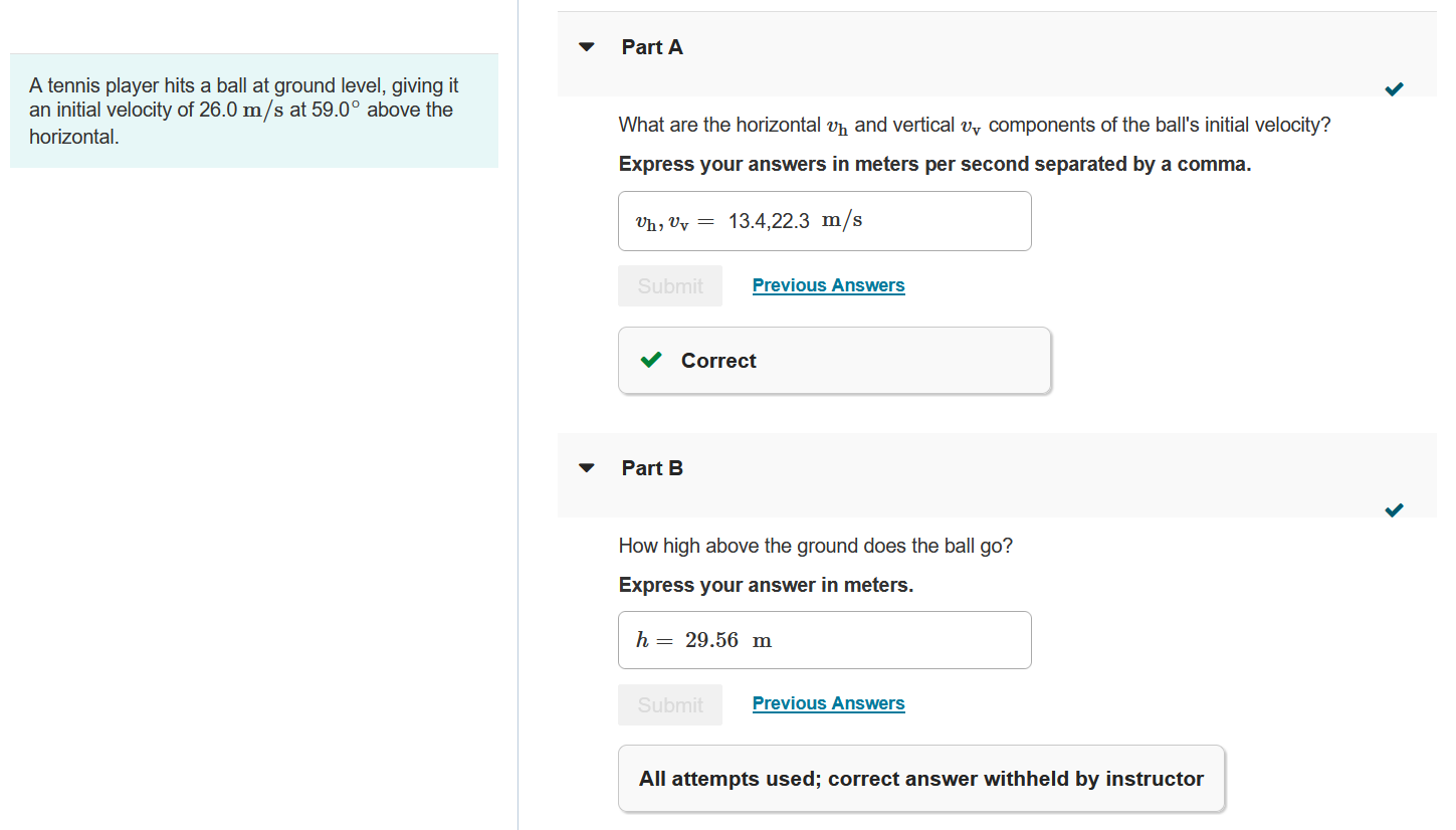 Solved All attempts used; correct answer withheld by | Chegg.com