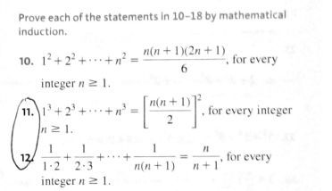 Solved Prove each of the statements in 10-18 by mathematical | Chegg.com