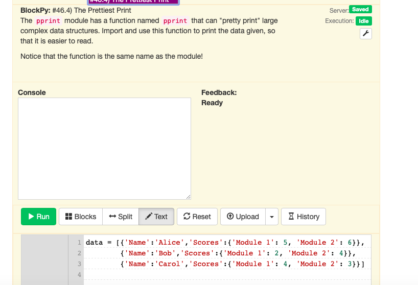 BlockPy: #462) A String of Letters The string module | Chegg.com