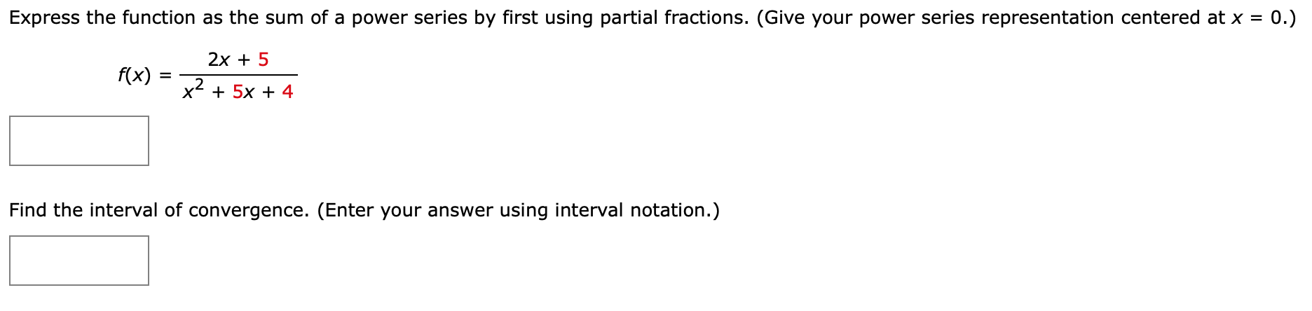 Solved Express the function as the sum of a power series by | Chegg.com
