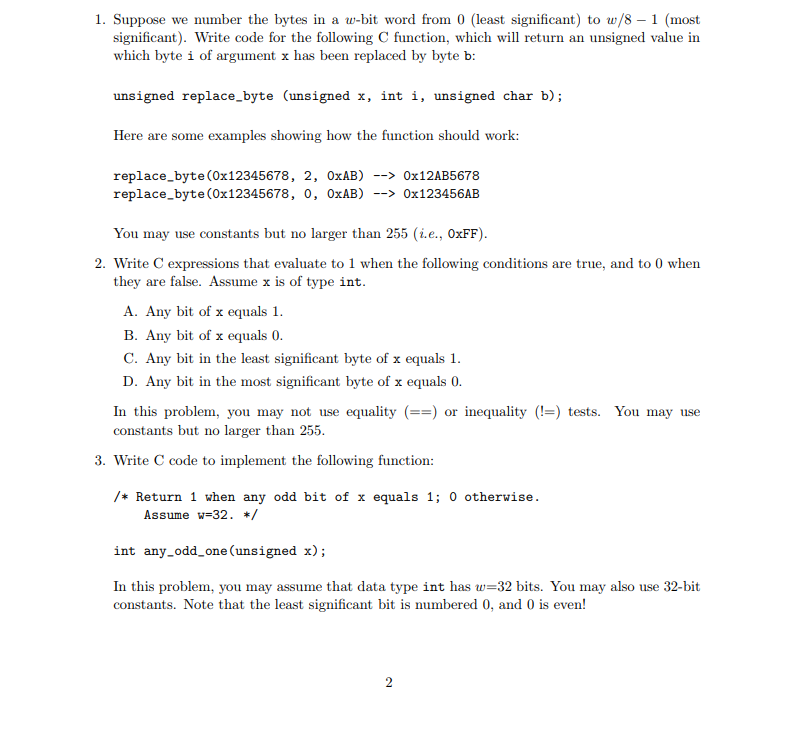 Solved Programming in C, Assembly Language, Computer | Chegg.com
