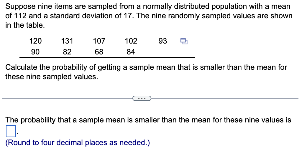 Solved The population below is provided. Further, a simple | Chegg.com