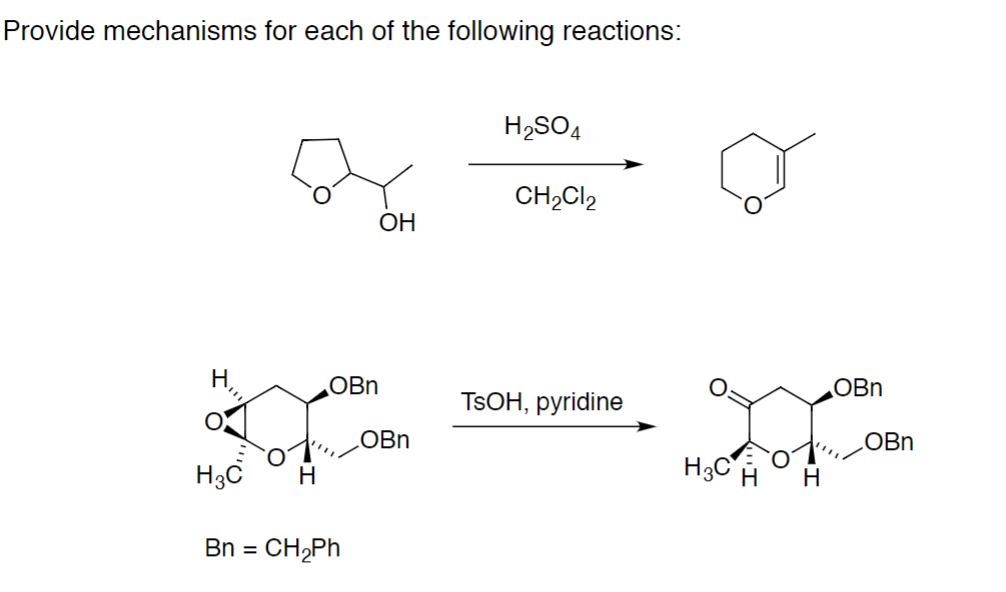 Solved Provide mechanisms for each of the following | Chegg.com