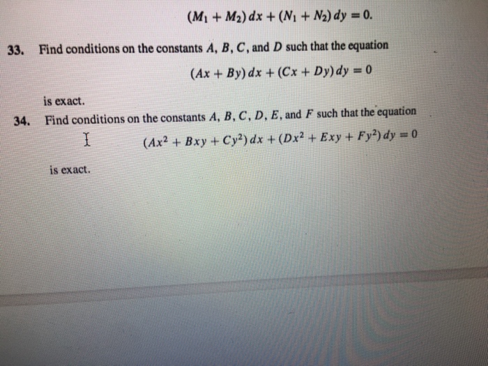 Solved Find conditions on the constants A, B, C, and D such | Chegg.com